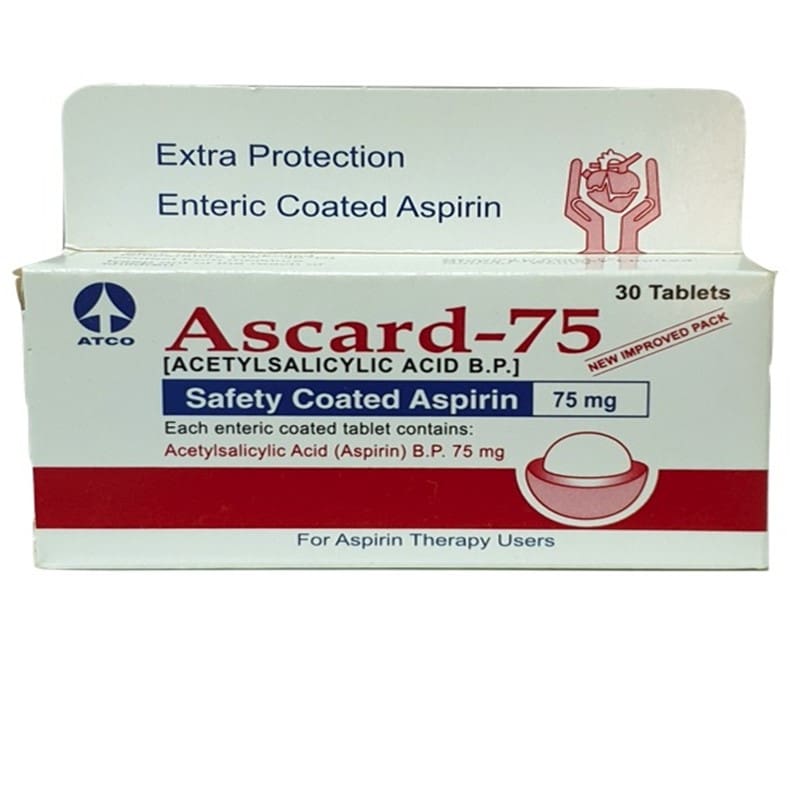 Ascard 75mg 30’s – HealthAlone