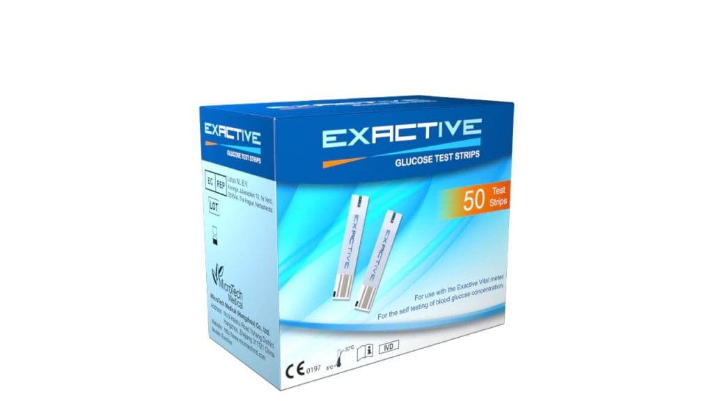 EXACTIVE GLUCOSE TEST STRIPS 50s – Health Alone